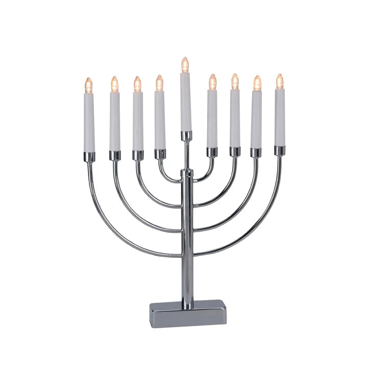 Battery Operated Electric Menorah with LED Bulbs – CBL Fine Art