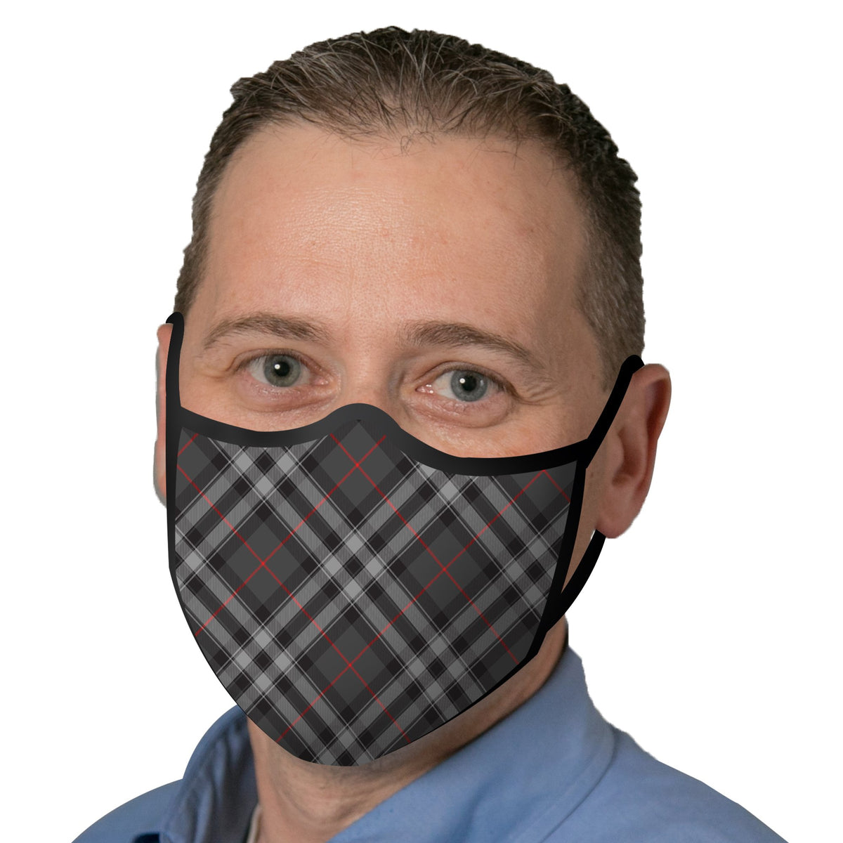 Grey Plaid Face Mask – CBL Fine Art